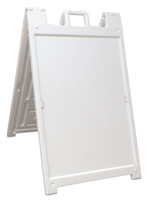 Signicade Deluxe White 24" x 36" | Heavy-Duty Plastic A-Frame Sign (Pi ...