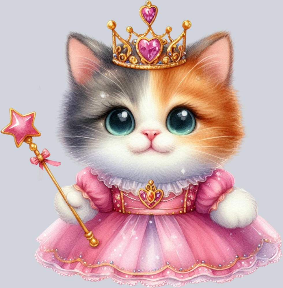 DTF Transfer Cats - Princess – One Source Supply